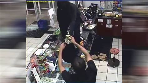 Shell Gas Station Robbery Surveillance Video
