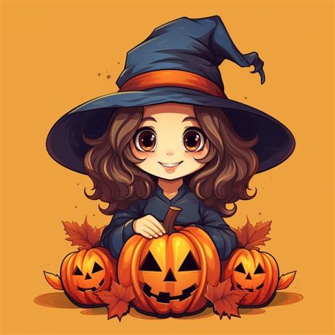 Premium Ai Image Halloween Girl