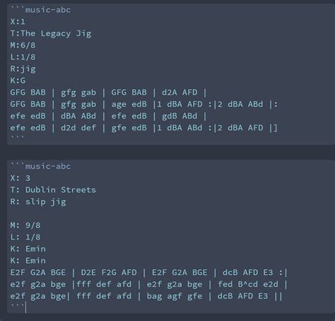 trouble rendering abc files with music notation plugin help