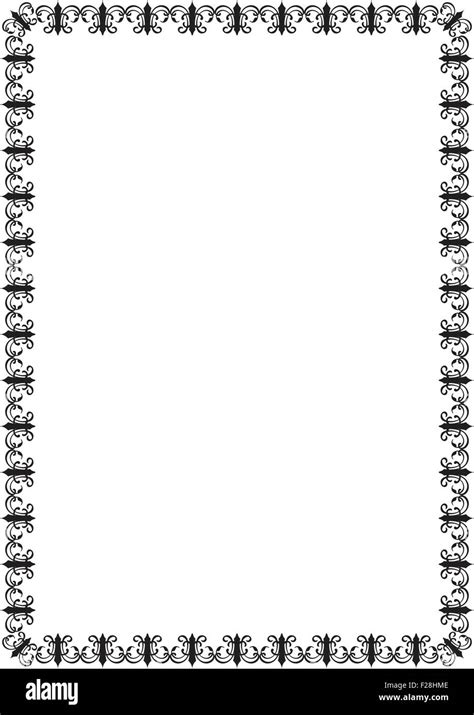 Classical Frame On White Stock Vector Image And Art Alamy