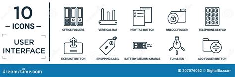 Linear Keypad Phone Icon From Hardware Outline Collection Thin Line