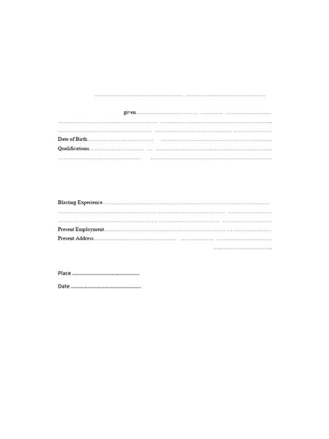 Blasting License Application Form Botswana Pdf