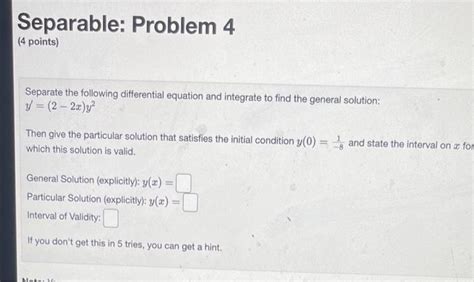 solved separable problem 4 4 points separate the