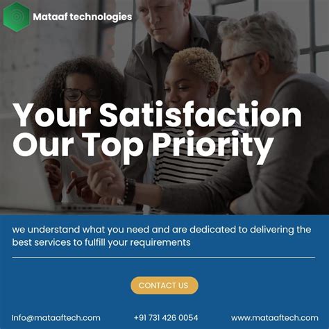 Mataaftech Your Satisfaction Our Priority Mataaf Technologies Posted On The Topic Linkedin