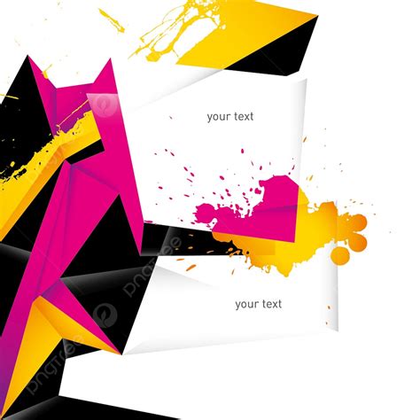 Trendy Colorful Layout With Angular Abstraction Background Company Designed Artwork