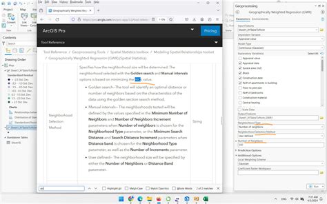 Arcgis Pro 302 Is Setting The Neighborhood Typ Esri Community