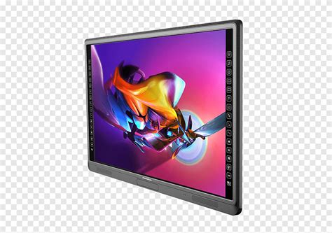 Lcd Tv 컴퓨터 모니터 데스크톱 액정 디스플레이 Tv 세트 시원한 색상 텔레비전 다른 사람 Png Pngegg