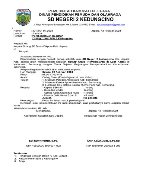 Surat Menyurat Outing Class Saloka Dab Palagan Ambara Pdf