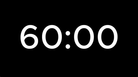 1 Hour Timer With Alarm Countdown Timer Youtube