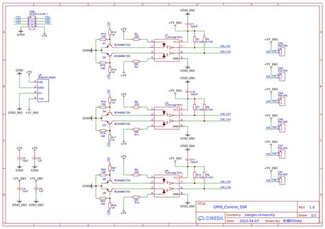GPIO Control SSR 嘉立创EDA开源硬件平台