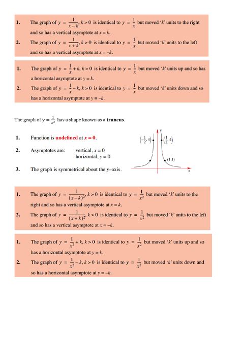 SOLUTION Reciprocal And Rational Functions Studypool