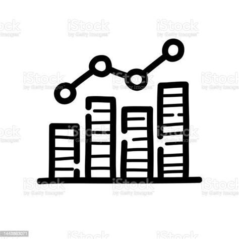 다이어그램 금융 낙서 아이콘입니다 손으로 그린 기호입니다 벡터 그림입니다 개념에 대한 스톡 벡터 아트 및 기타 이미지 개념 경제 그래프 Istock