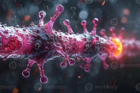 Microscopic View Of Pathogen Exploring Science And Medicine For