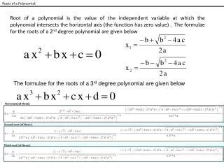 PPT Section Finding Real Roots Of Polynomial Equations PowerPoint Presentation ID