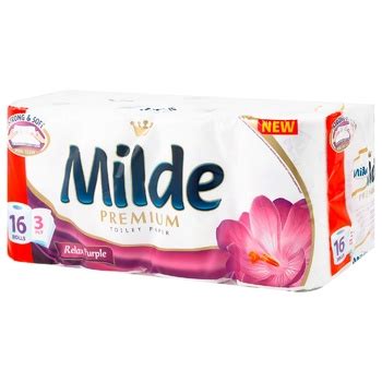 Бумага туалетная Milde Relax 3 слоя 16рул - заказать лучшие c METRO