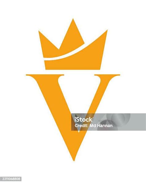 편지 V 크라운 로고 디자인 패션 킹 로얄 쥬얼리 퀸 황제 기호 벡터 템플릿 개성 개념에 대한 스톡 벡터 아트 및 기타 이미지