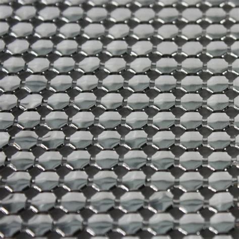 Silver Gold 3mm Metal Sequin Mesh Chainmail Fabric For Diy Sewing