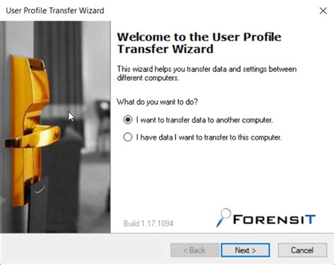 how to migrate a user profile to another new windows pc