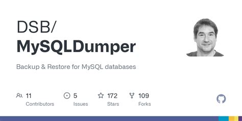 Github Dsbmysqldumper Backup And Restore For Mysql Databases