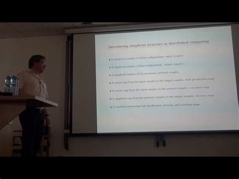 free video topology of complexes and distributed computing from