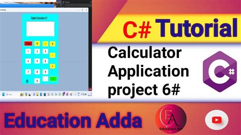 Calculator Application Windows Visual Stidio 2022 Web Application