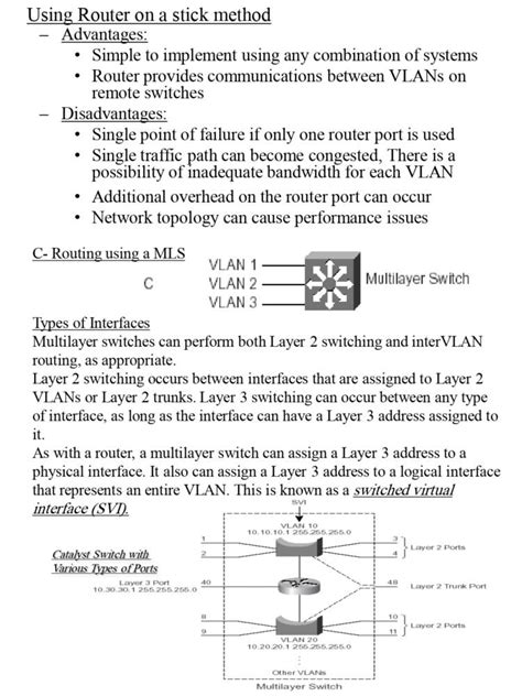 Summary Of Inter Vlan Routing Techniques Pdf Connect 4 Techs