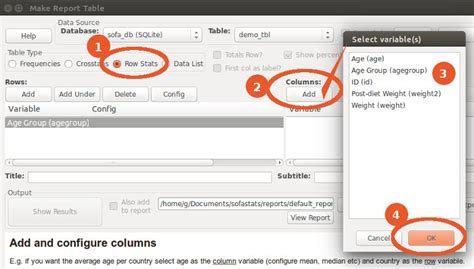 Helpaddrowtosummary Sofa Statistics