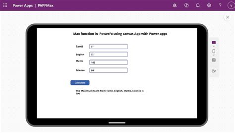 Max Fnction In Powerfx Using Canvas App With Power Apps