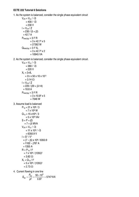 Ecte Tutorial Sols ECTE Tutorial Solutions As The System