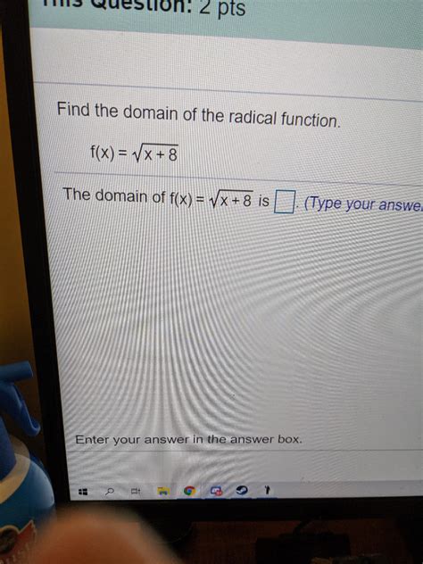 solved 113 questloh 2 pts find the domain of the radical