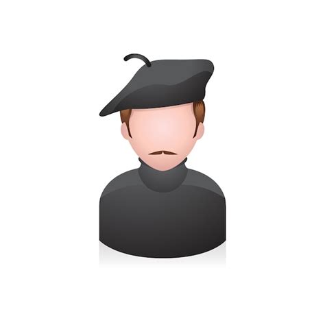 사람들 아바타 아이콘 아티스트 프리미엄 벡터