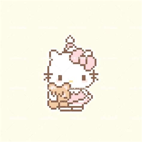 拼豆hello Kitty图片简单版 抖音