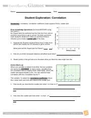 MDM4U Unit1 CorrelationSE Doc Name Date Babe Exploration Correlation Vocabulary