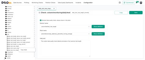 Text Statistics Dqops Data Quality Operations Center Documentation