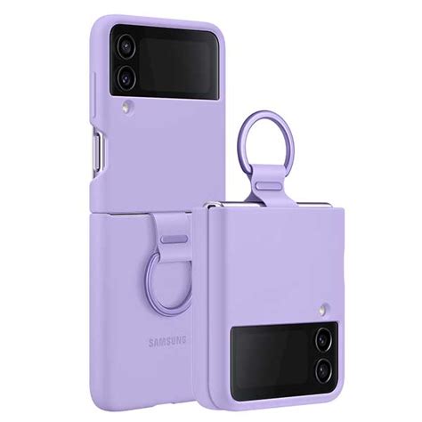 Buy Samsung Silicone Cover With Ring Case Suits Galaxy Z Flip Bora Purple Online Pop