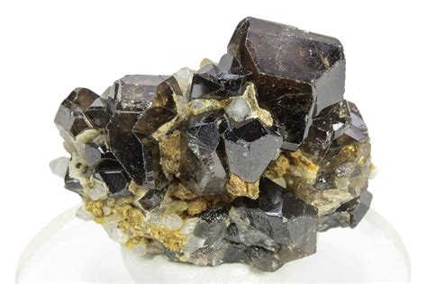 1 5 Gemmy Cassiterite Crystals On Quartz Viloco Mine Bolivia 246692 For Sale