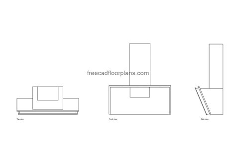Slant Chimney Free Cad Drawings