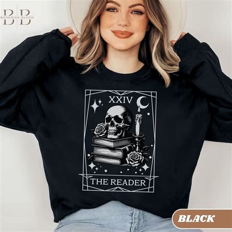 the reader tarot card sweatshirt dark academia sweater morally grey