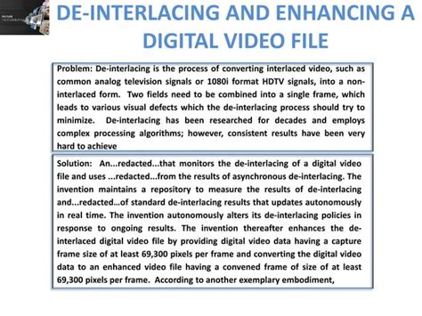 De Interlacing And Enhancing A Digital Video File Ppt