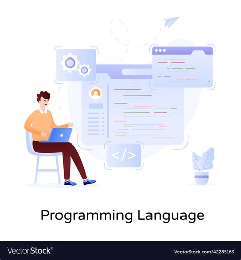 Programming Language Royalty Free Vector Image