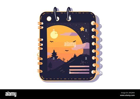 Back To School Notebook Illustration Back To School Text On Sheet Of Lined Notebook Paper Stock
