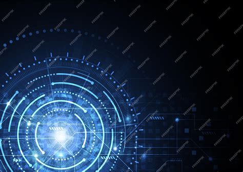 Premium Vector Abstract Futuristic Digital Technology Concept High Computer Vector Background