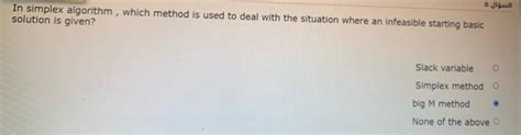 Solved A Slack Variable Is Added To A ≥ Constraint In Order