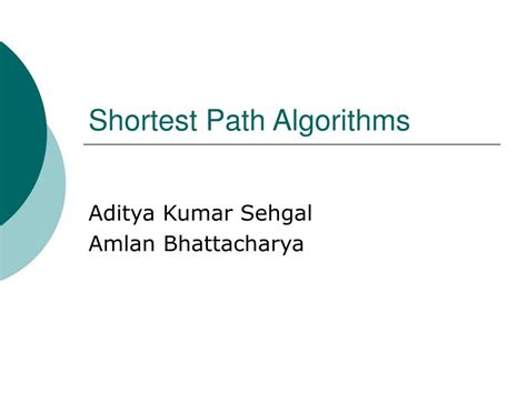 ppt shortest path algorithms powerpoint presentation free download
