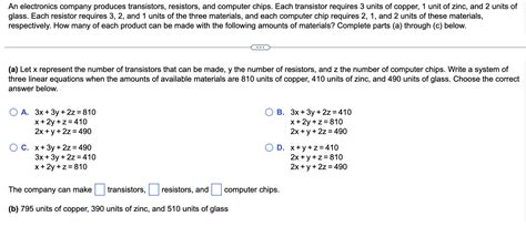 Solved An Electronics Company Produces Transistors Chegg Com