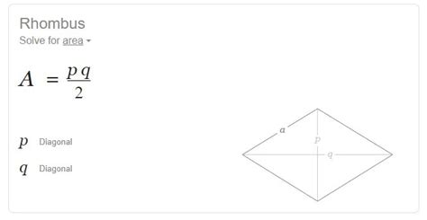 C Program To Calculate Area Of Rhombus