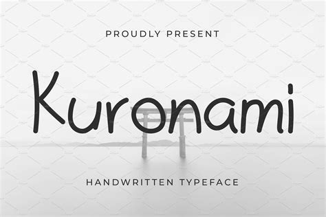 Kuronami A Handwritten Typeface Creative Market