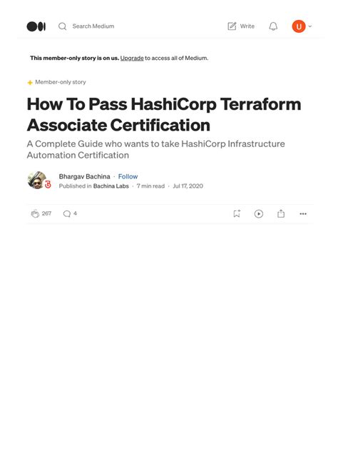 how to pass hashicorp terraform associate certification by bhargav