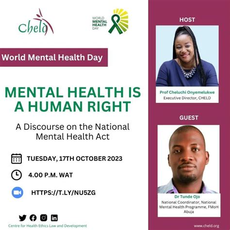 Olisa Victor Onyido On Linkedin Healthlaw Cheld Mentalhealth Healthcare Humanright