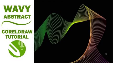 Membuat Design Wave Wavy Abstract Dengan Coreldraw Coreldraw Abstract Youtube